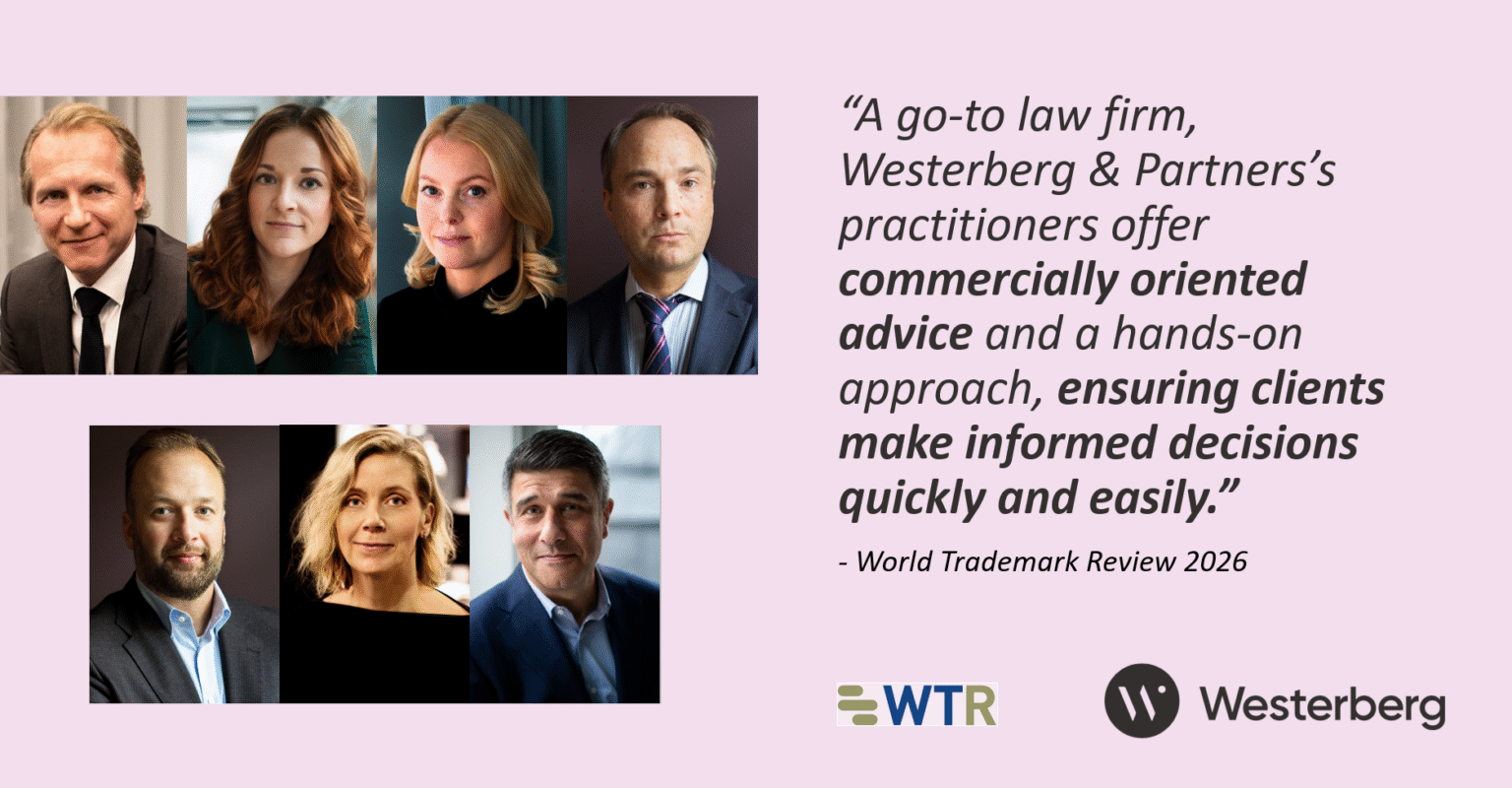 Westerberg & Partners top ranked in WTR 1000 - Westerberg & Partners